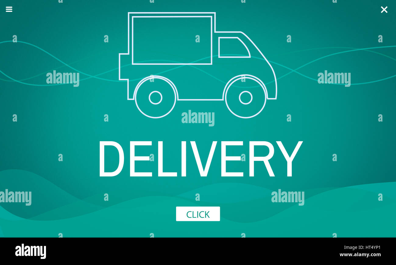 Delivery Truck Good Distribution Services Stock Photo - Alamy