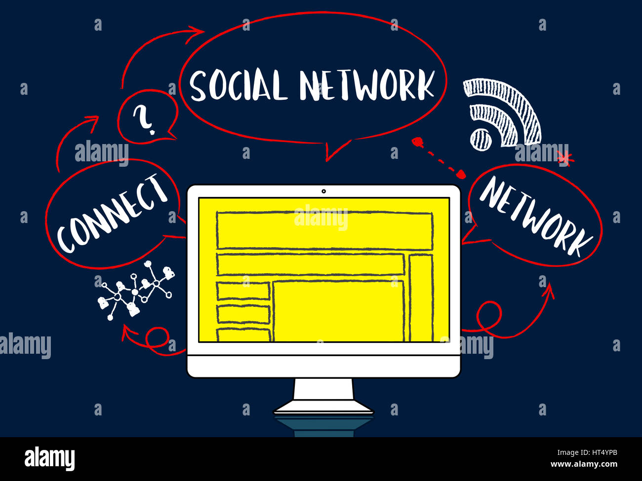 Internet Technology Social Media Concept Stock Photo - Alamy