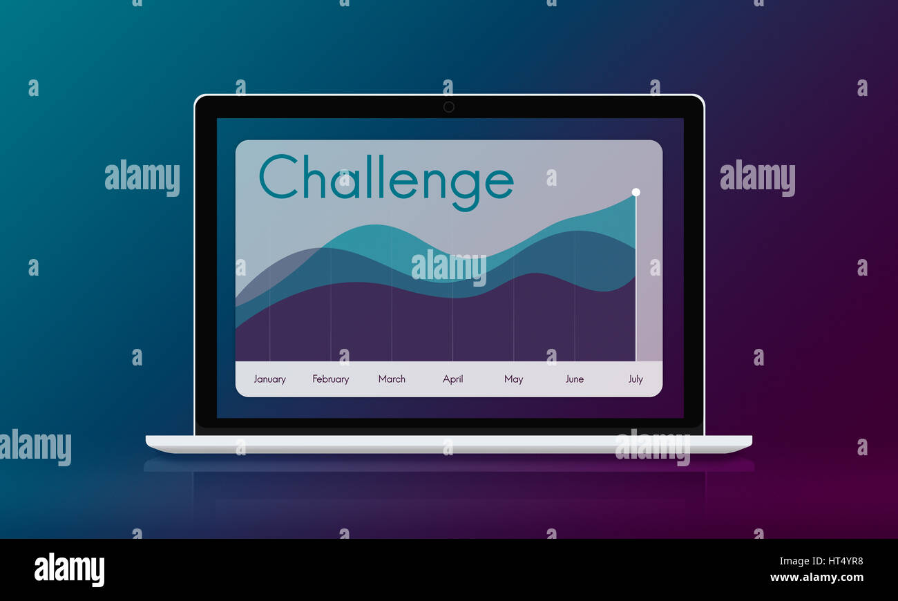 Challenge Business Graph Growth Success Concept Stock Photo - Alamy