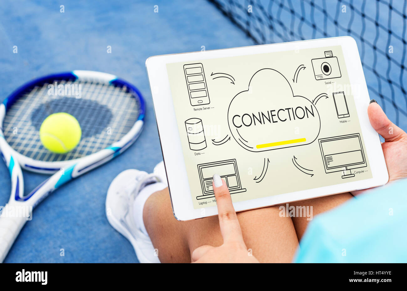 Connection Link Networking Social Togetherness Concept Stock Photo - Alamy