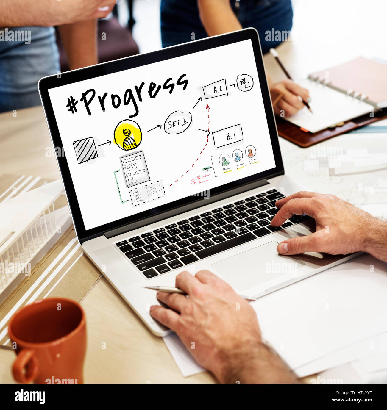 Workflow Progress Project Plan Icon Stock Photo - Alamy
