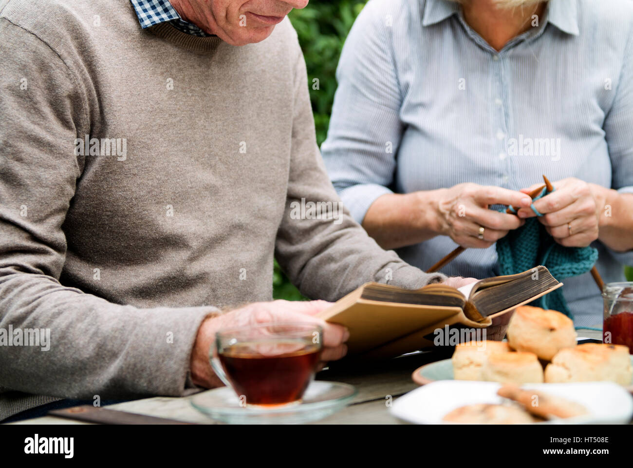 Leisure Time Tea Break Resting Stock Photo - Alamy