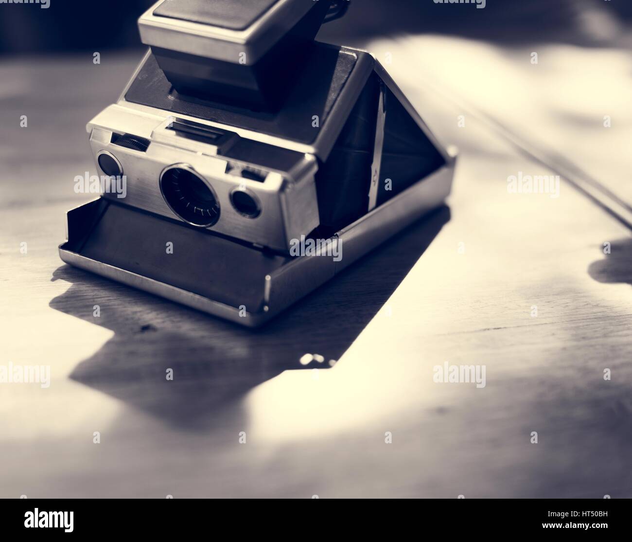 Vintage retro instant photo camera Stock Photo - Alamy