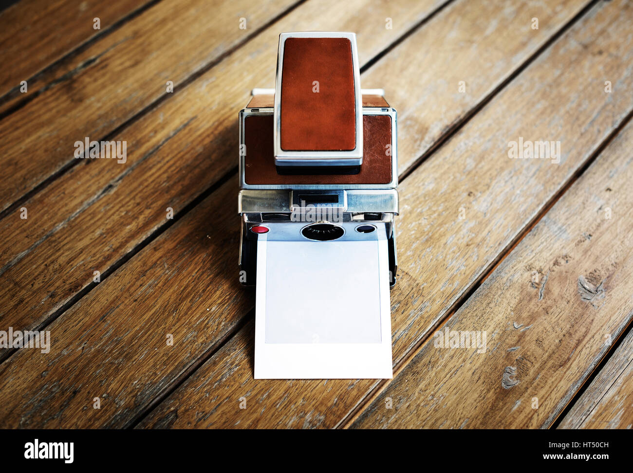Vintage retro instant photo camera Stock Photo - Alamy