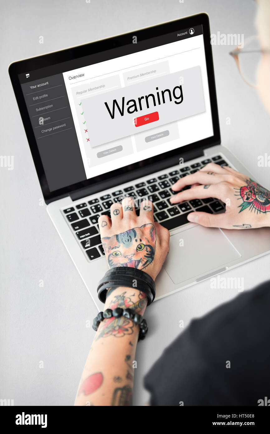 Cancel Reject Deny Warning Concept Stock Photo - Alamy