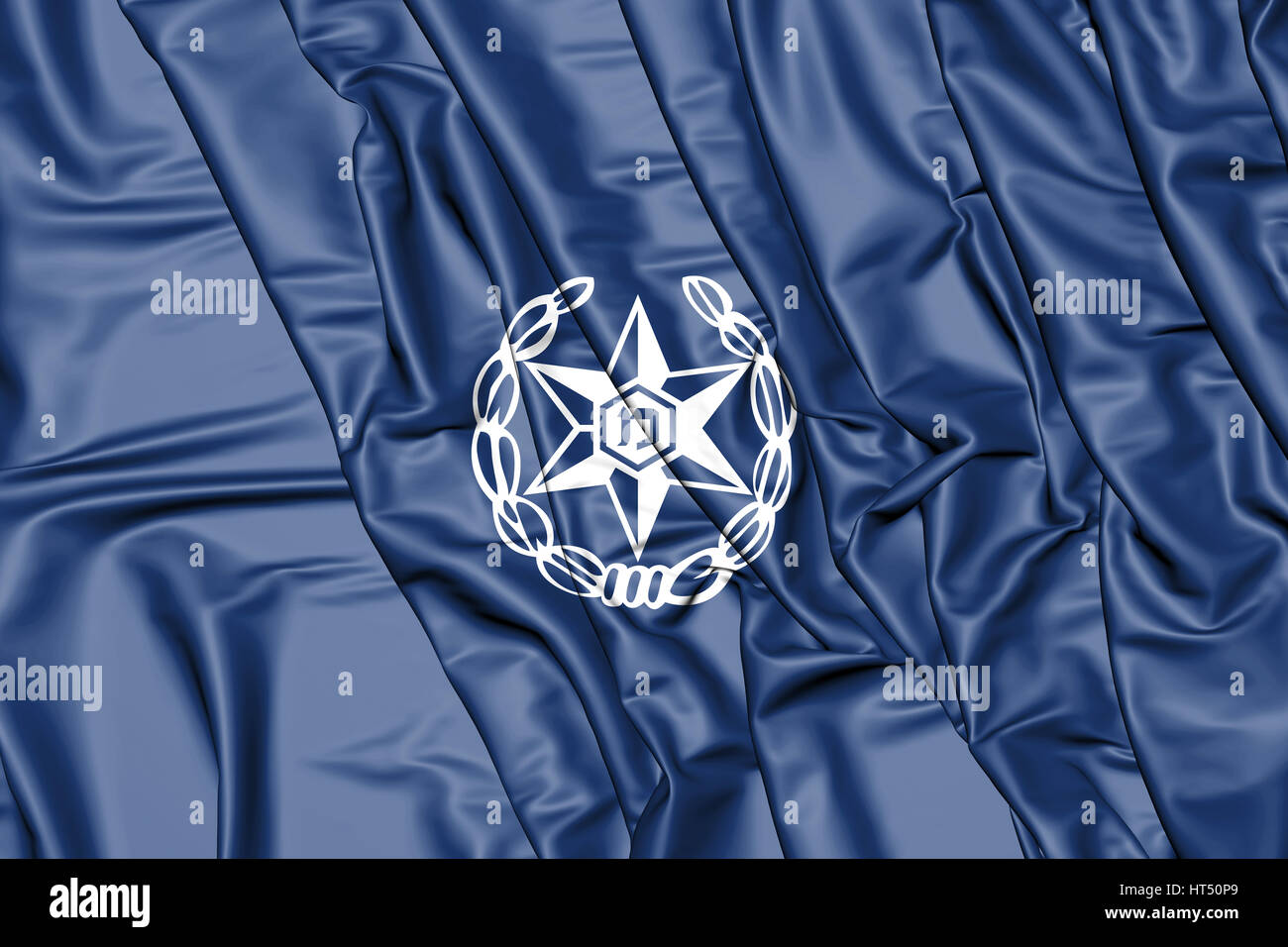 3D Flag of Israel Police. 3D Illustration Stock Photo - Alamy