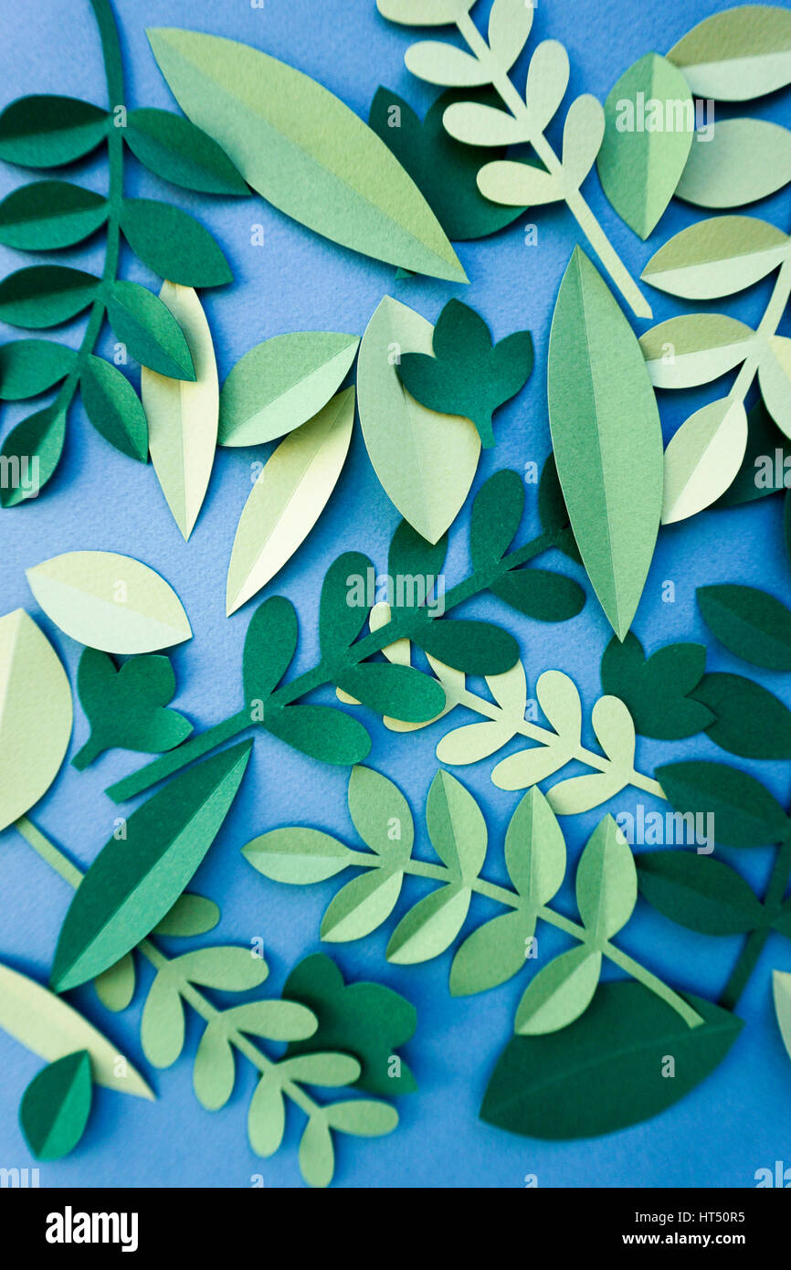 Flowers Handmade Design Papercraft Art Stock Photo - Alamy