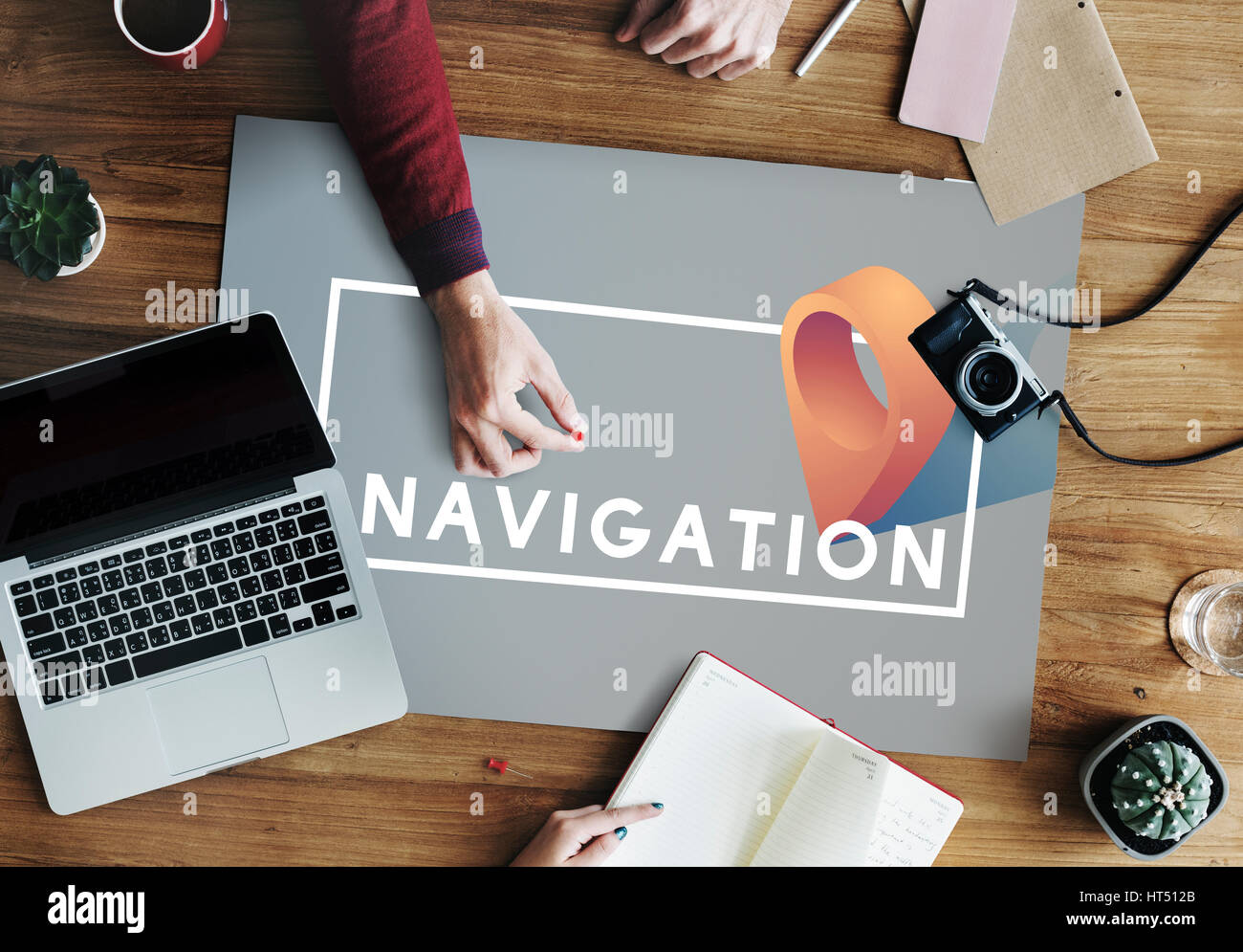 Map Location Destination Navigation Directions Stock Photo - Alamy