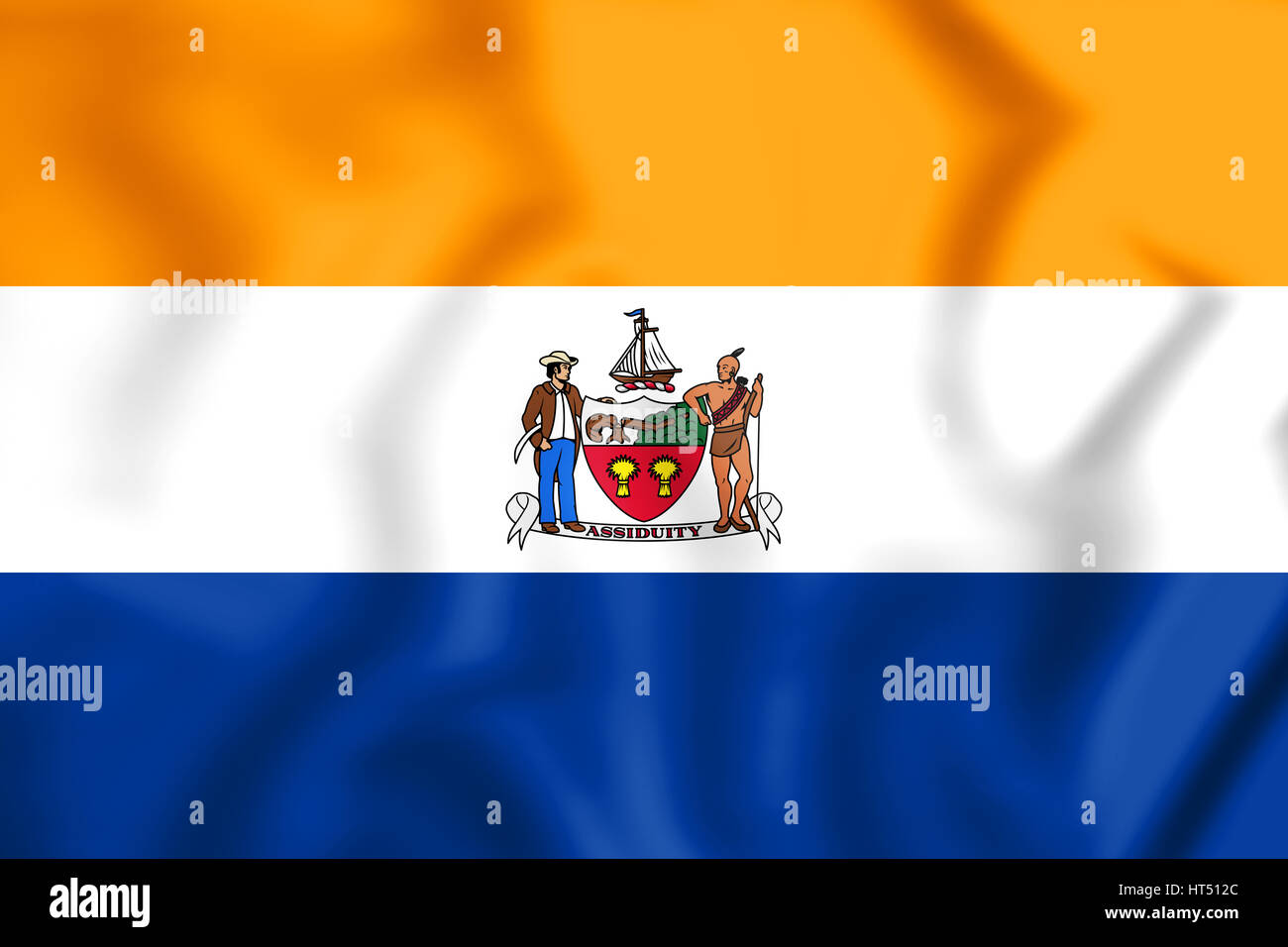 3D Flag of Albany (New York State), USA Stock Photo - Alamy