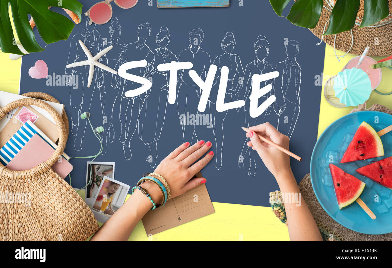 Style Fashion Design Trends Creativity Stock Photo - Alamy