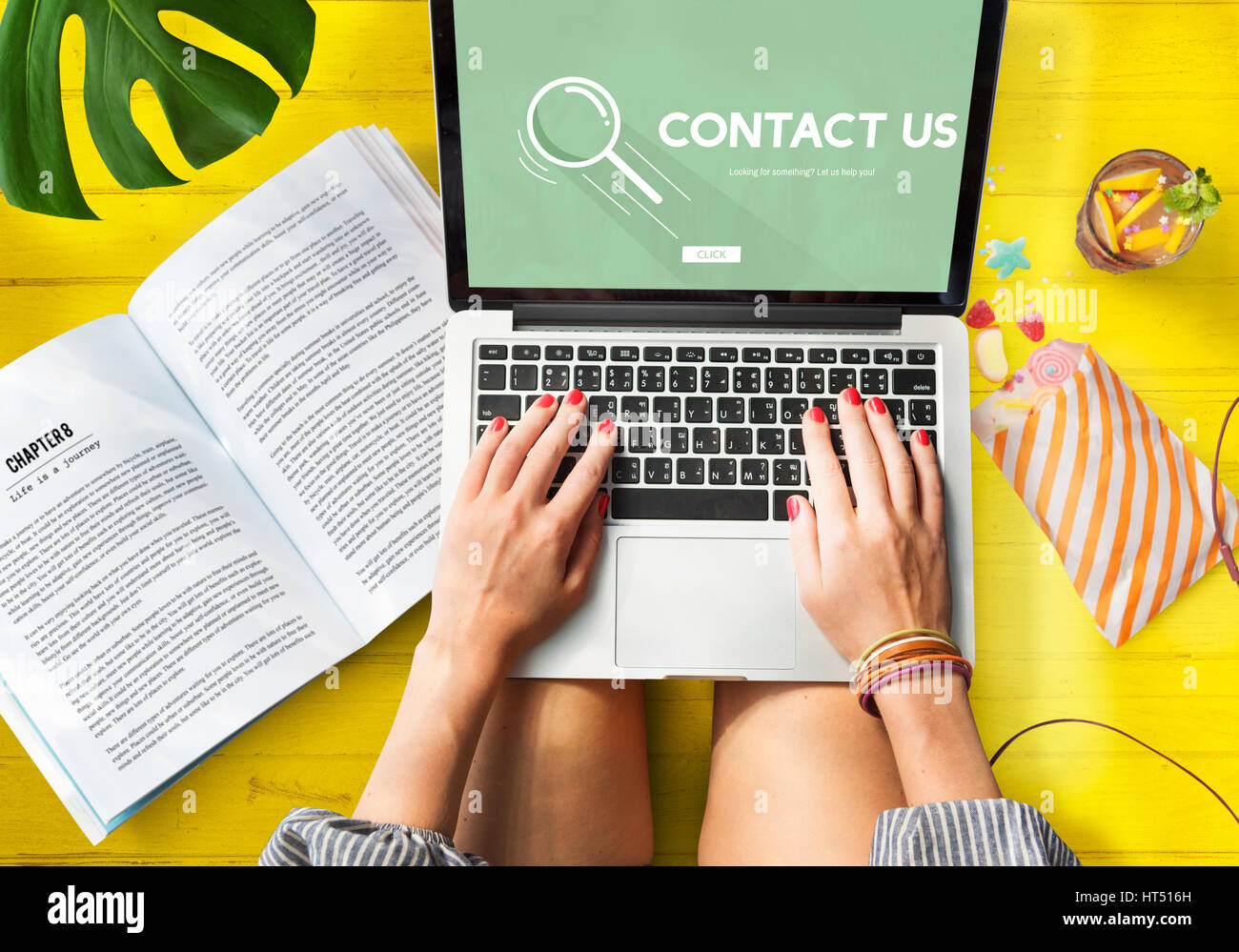 Call Center Hot Line Information Concept Stock Photo - Alamy