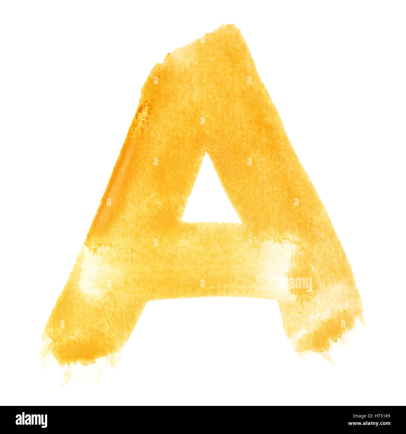 A - Watercolor letters over white background Stock Photo - Alamy