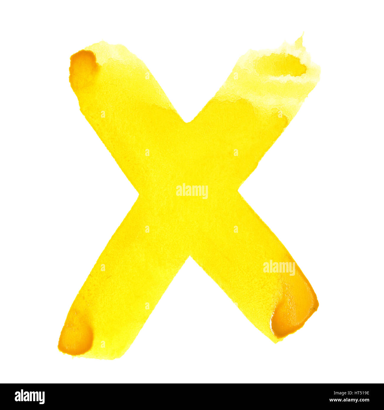 X - Watercolor letters over white background Stock Photo - Alamy