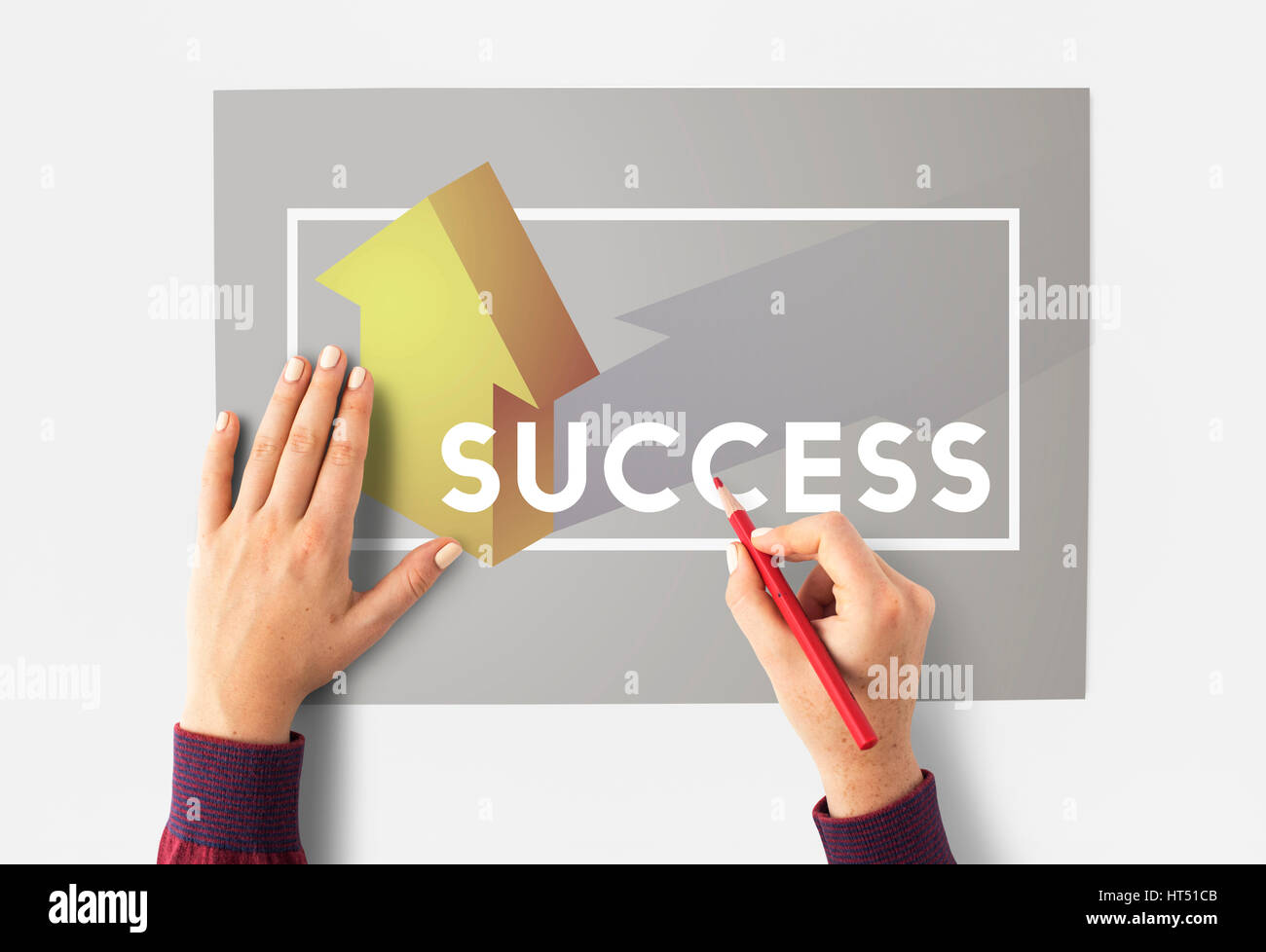 Arrow up Icon Success Increase Concept Stock Photo - Alamy