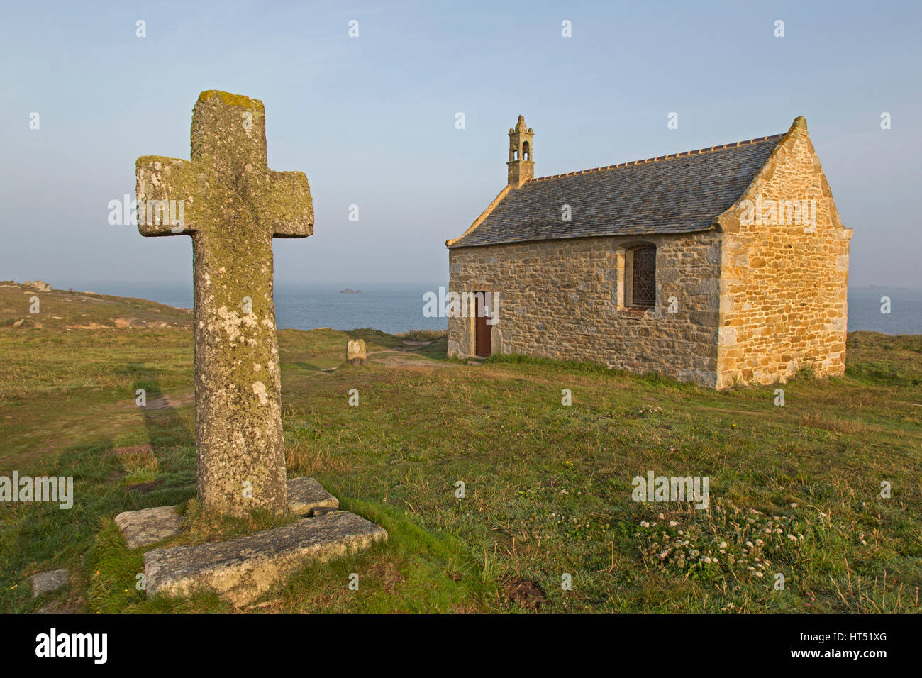 Chapel St. Samson near Landunvez, Brittany, France Stock Photo - Alamy