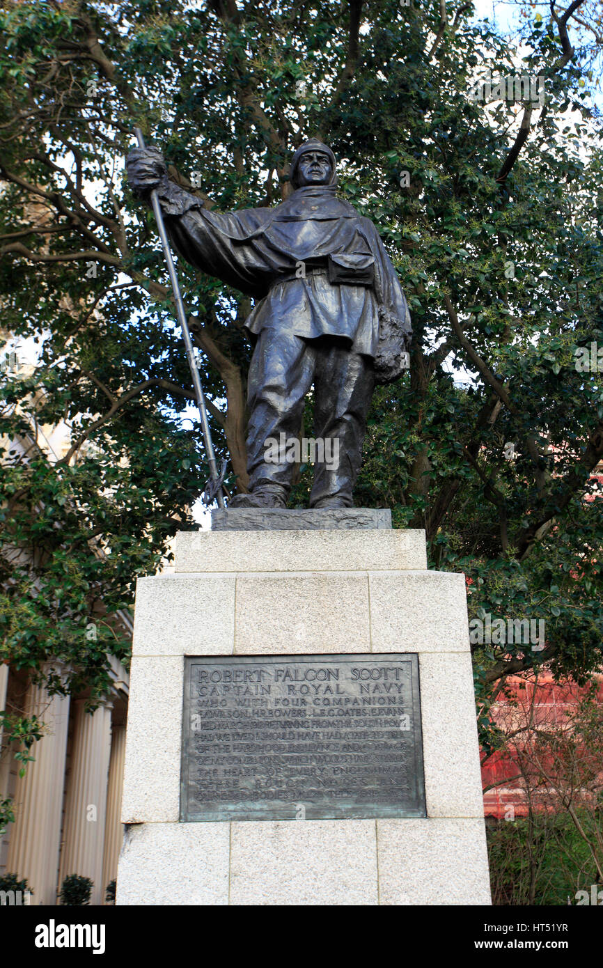 Captain Scott Memorial, Waterloo Place, London City, SW1, England, UK ...