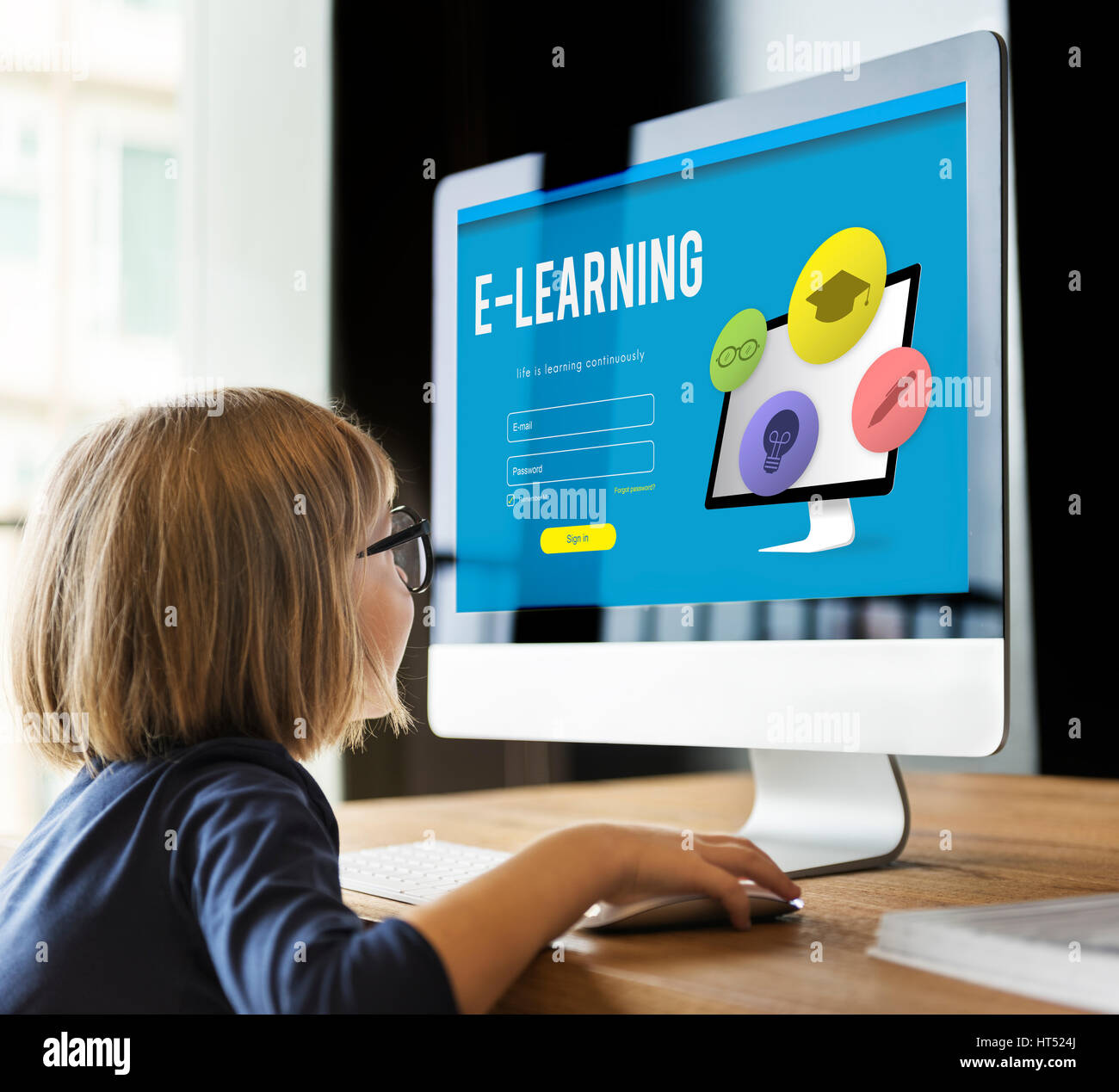 Training Study Knowledge E-learning Concept Stock Photo - Alamy