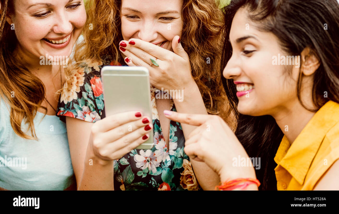 Women Using Digital Device Concept Stock Photo - Alamy
