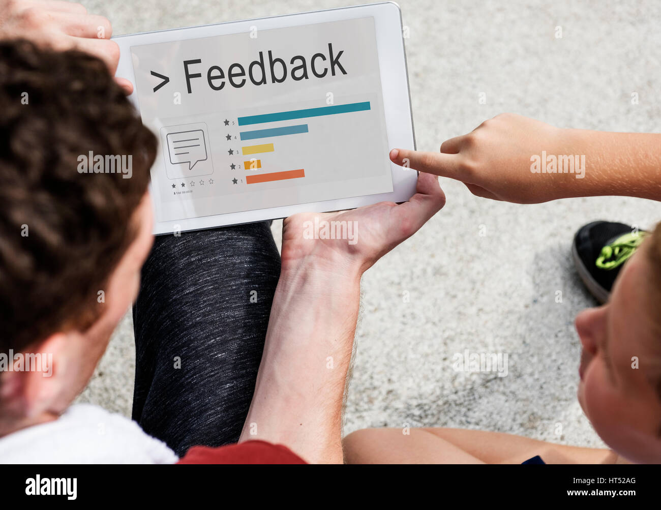 Feedback Answer Evaluation Report Review Concept Stock Photo - Alamy