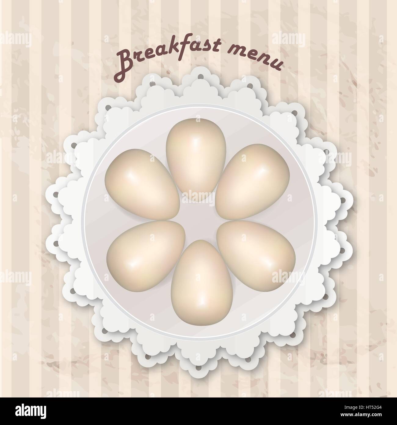 Healthy breakfast food banner Stock Vector Images - Alamy