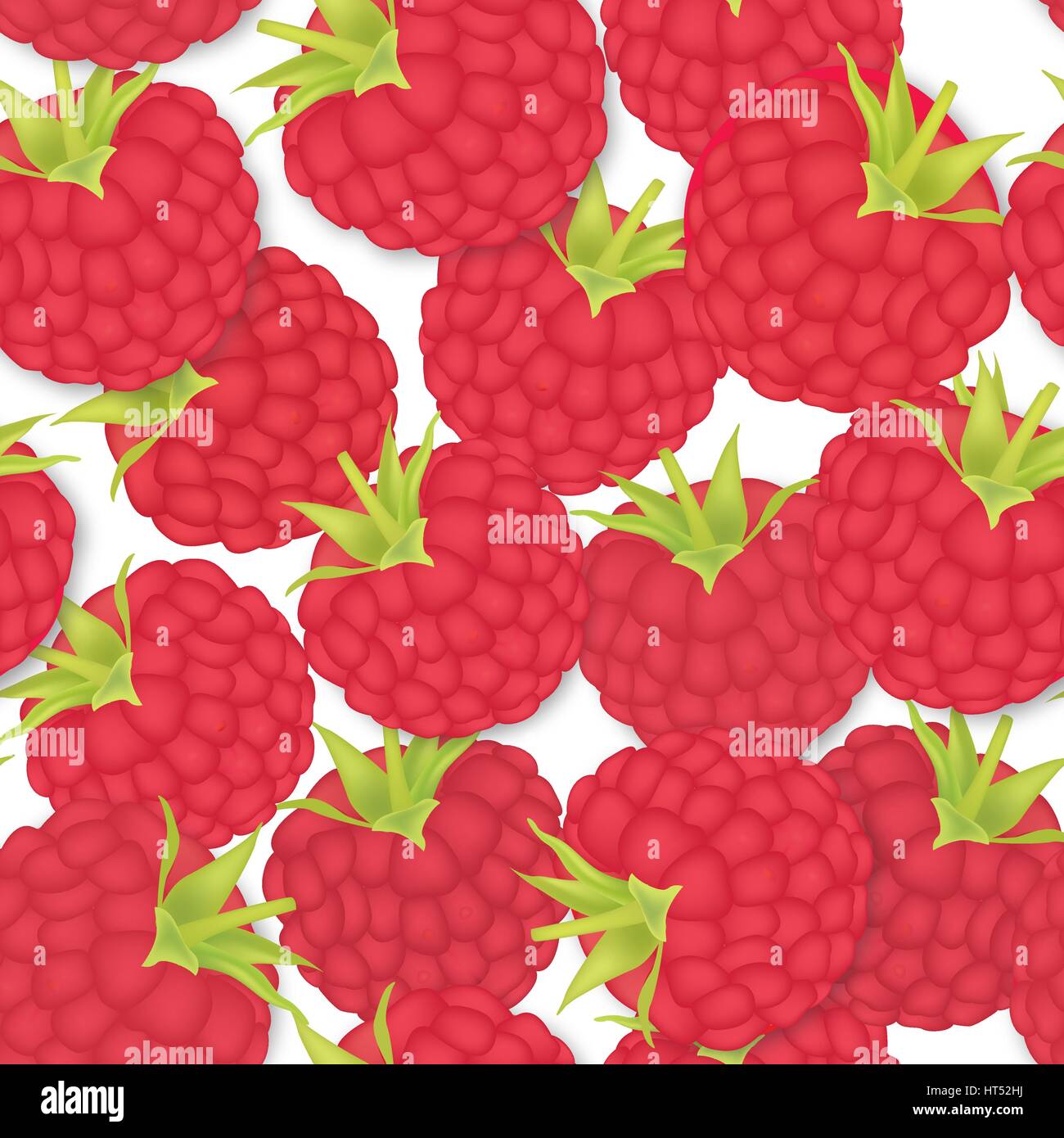 Berry pattern. raspberry seamless background. Food ingredients Stock ...