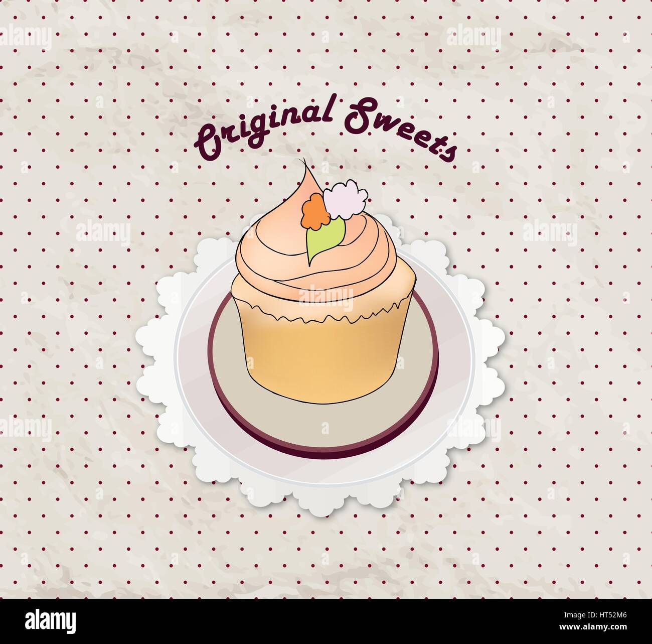 Cake. Cafe Menu Background. Bakery Label. Sweet, Dessert Poster Stock ...