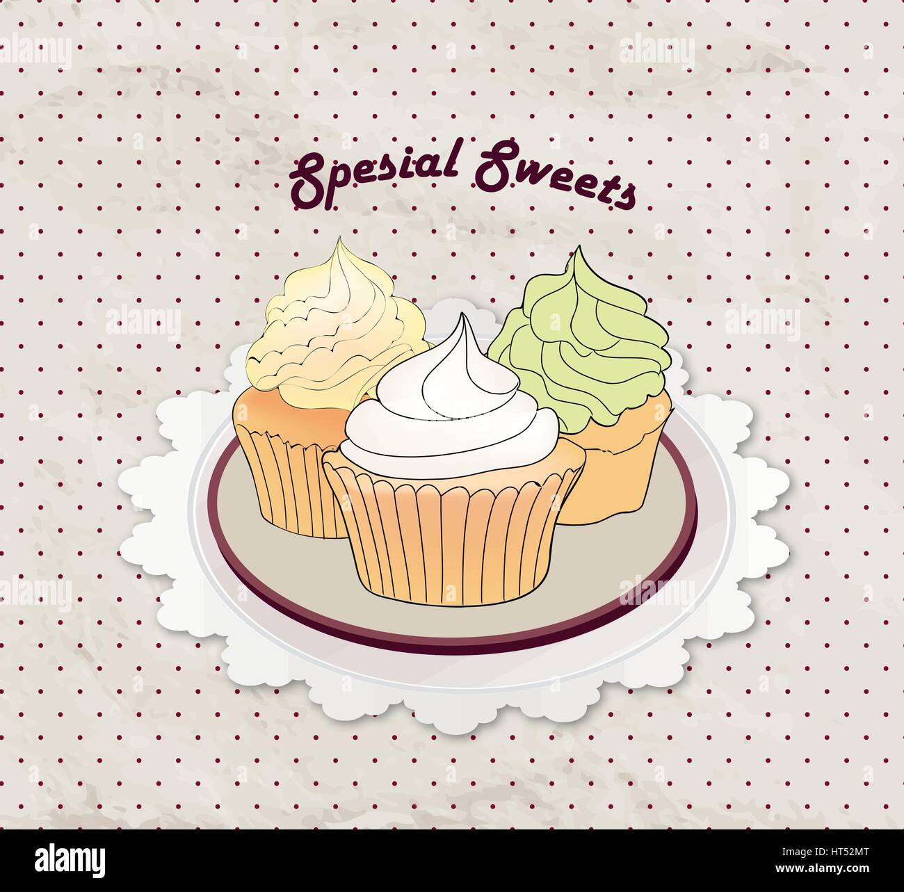 Cake. Cafe Menu Background. Bakery Label. Sweet, Dessert Poster Stock ...