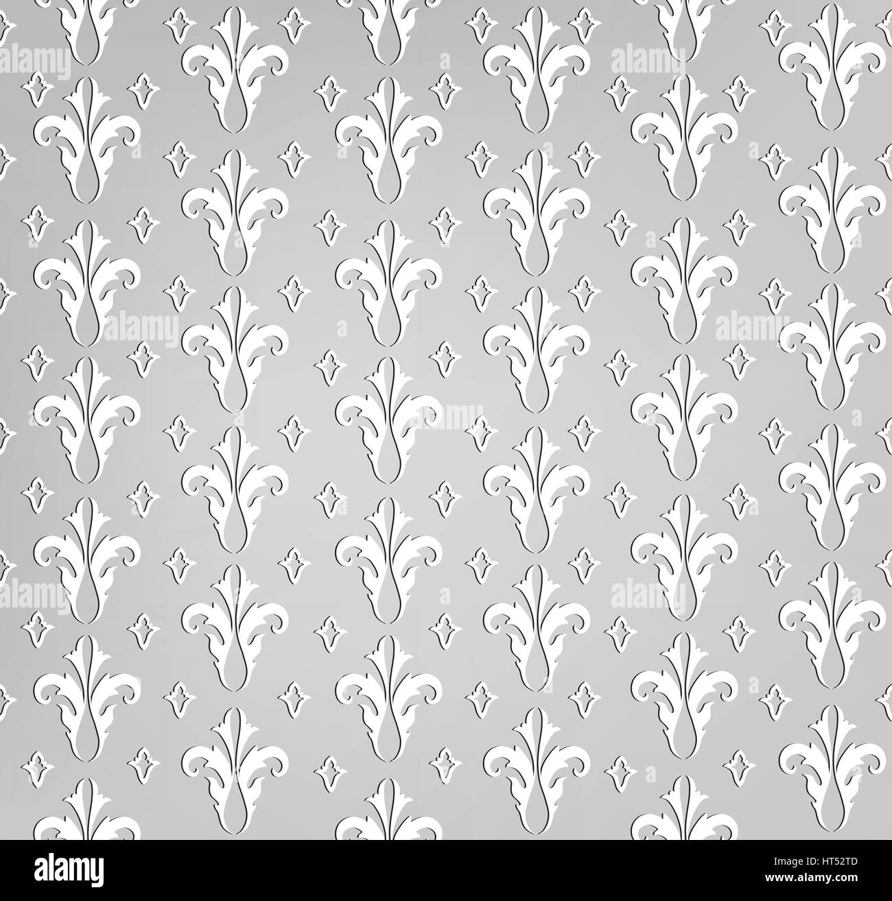 Damask french floral wallpaper Stock Vector Images - Alamy