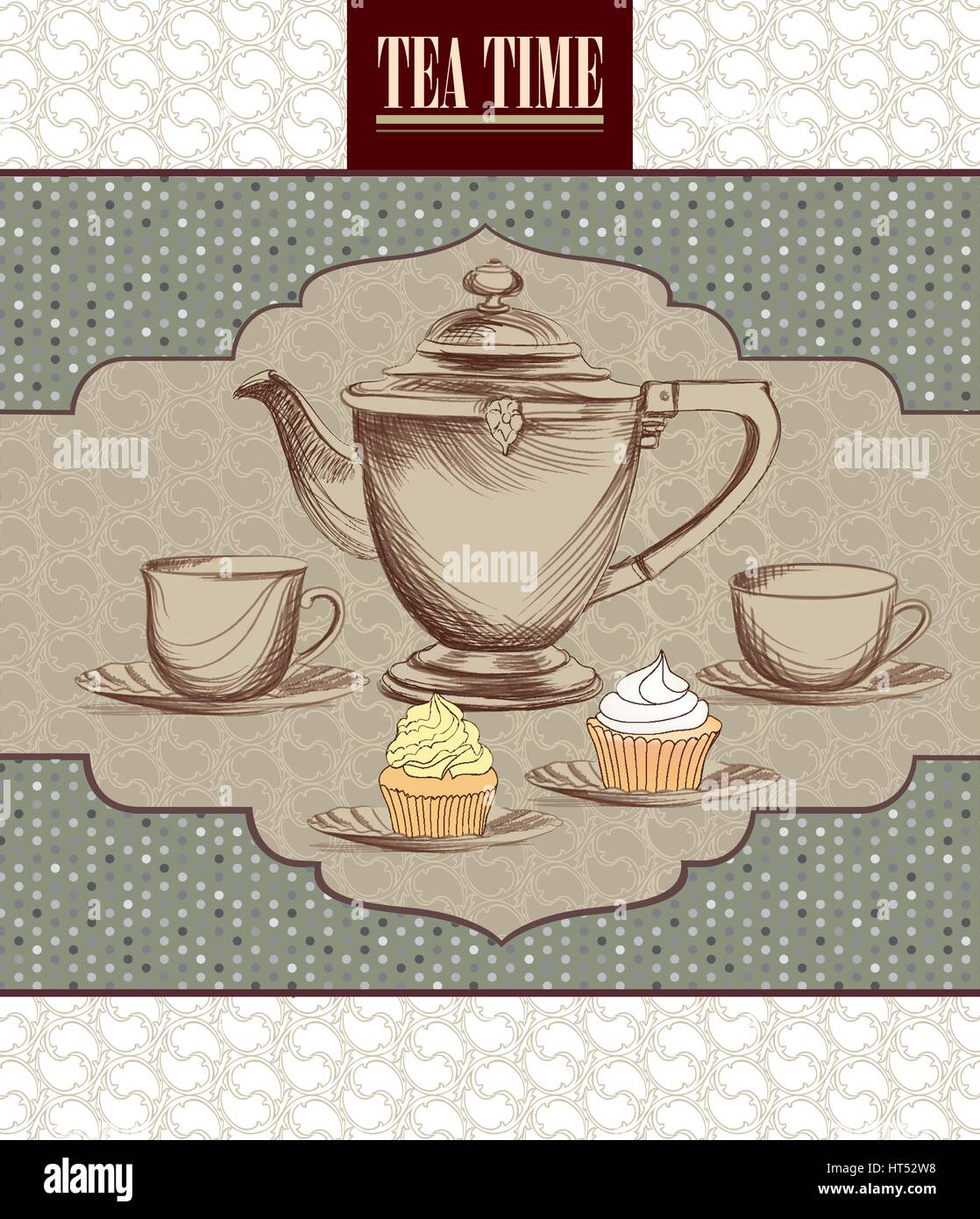 Victorian tea label hi-res stock photography and images - Alamy