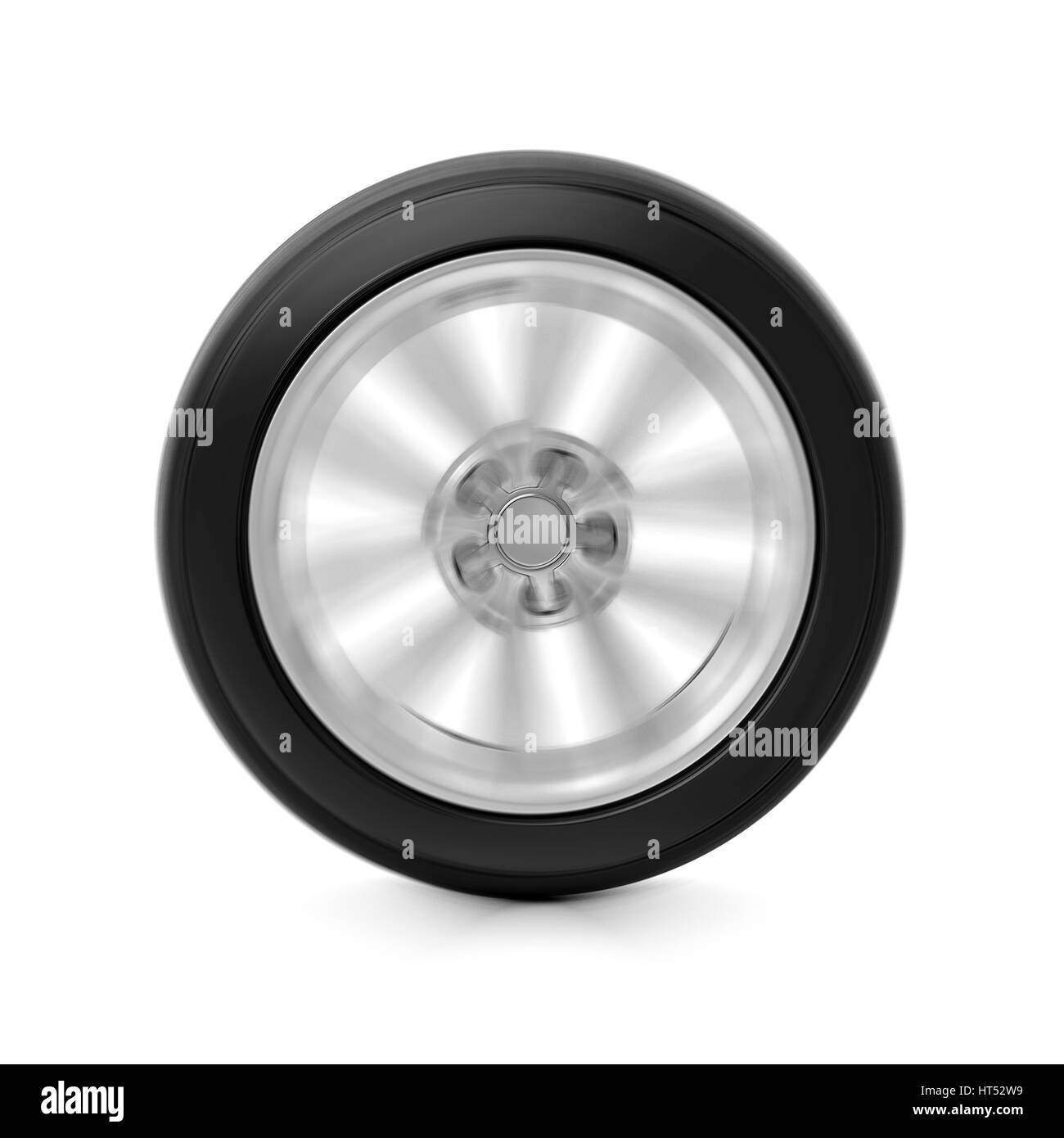 Car wheel on white background Stock Photo - Alamy