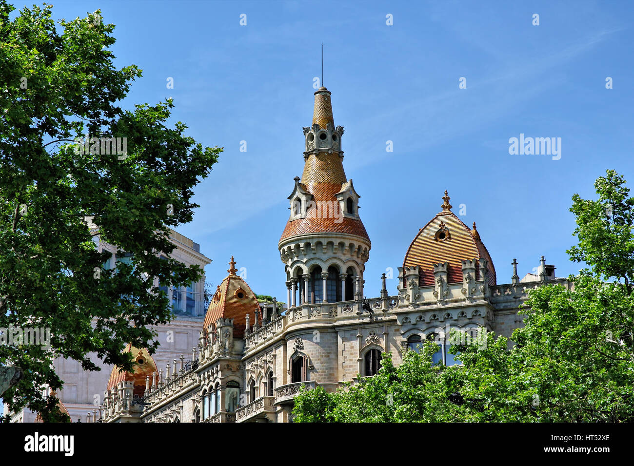Architecture by Antoni Gaudi in Barcelona, Spain Stock Photo - Alamy