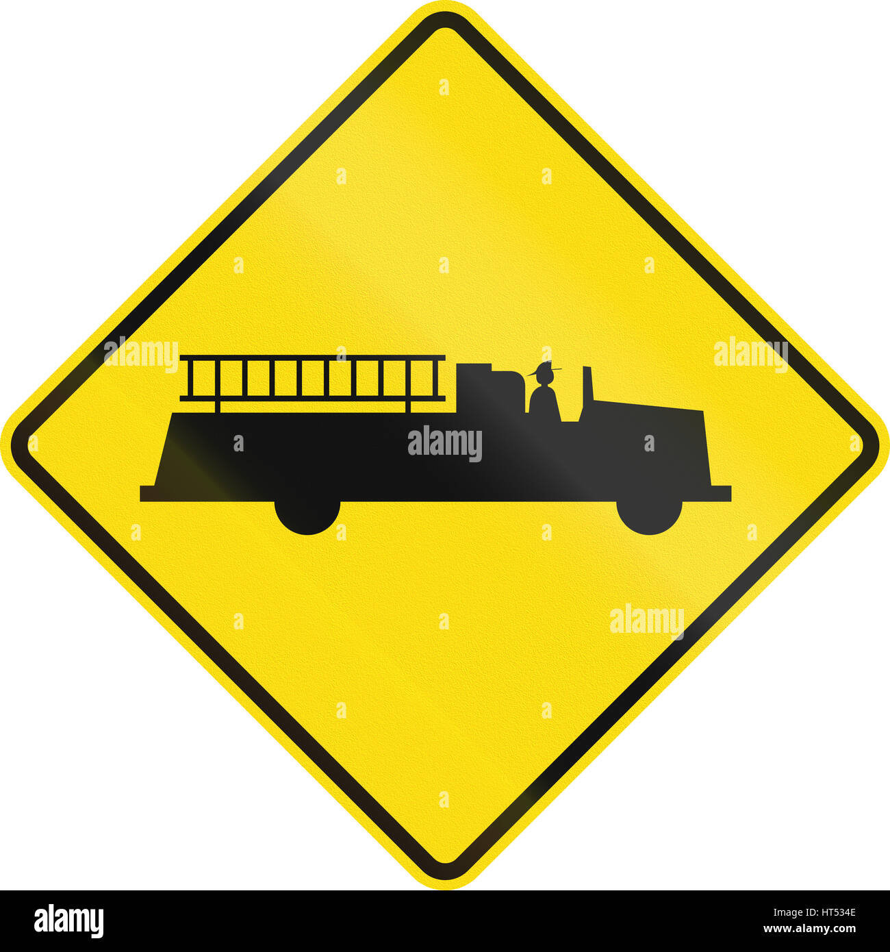 Fire Station Road Sign