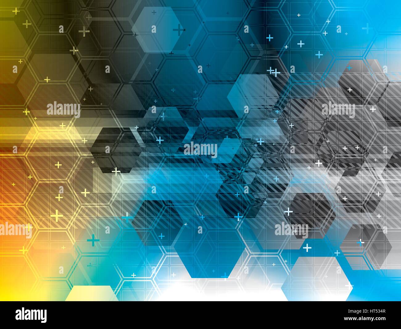 Abstract vector background with futuristic technology shapes in ...
