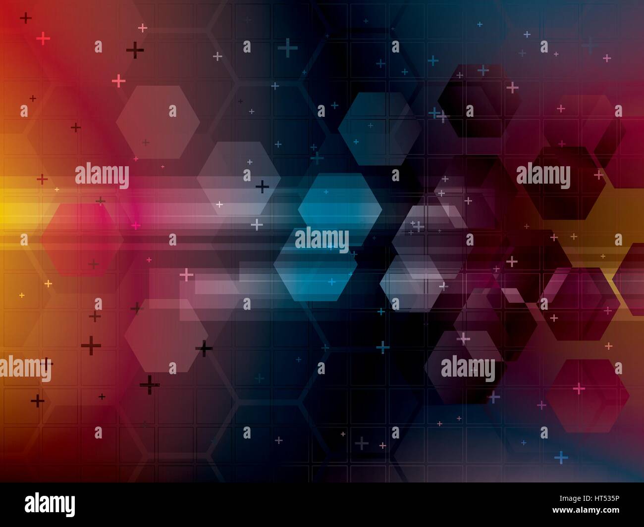 Abstract vector background with futuristic technology shapes in ...