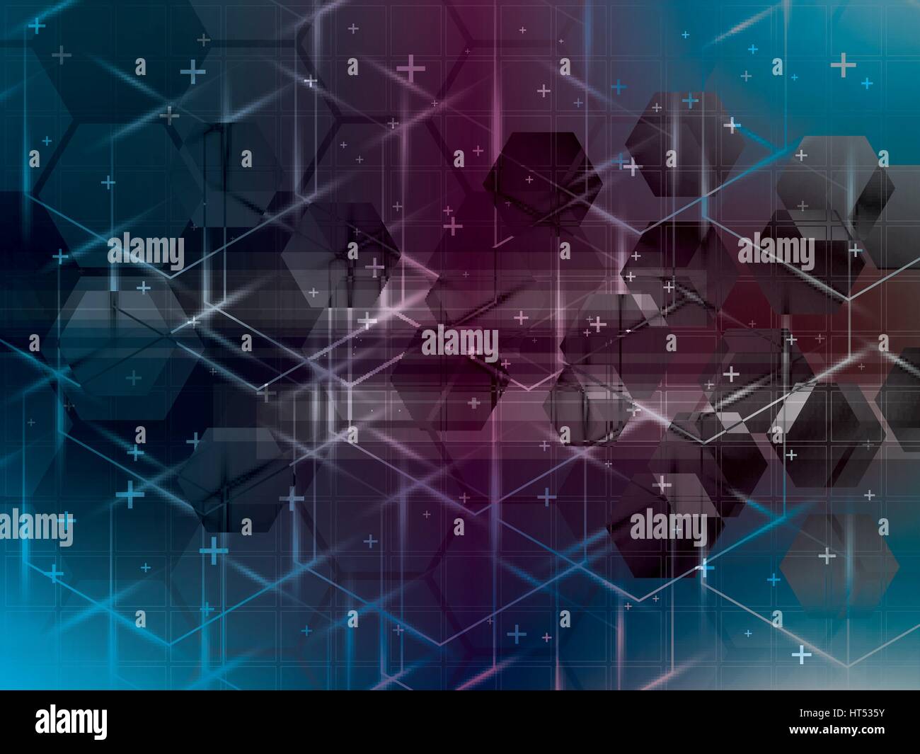 Abstract vector background with futuristic technology shapes in ...