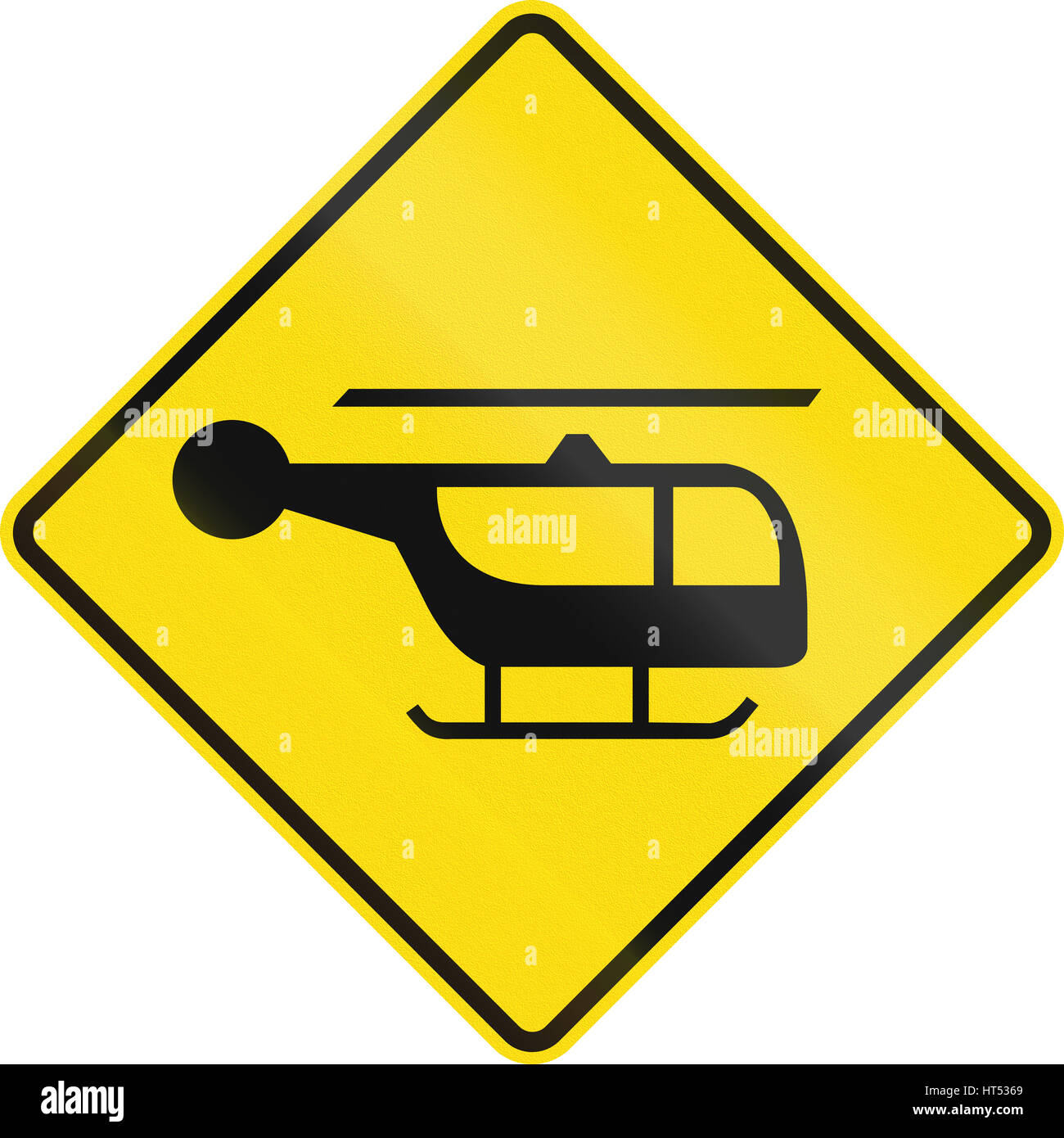Road traffic sign danger helicopters hi-res stock photography and ...