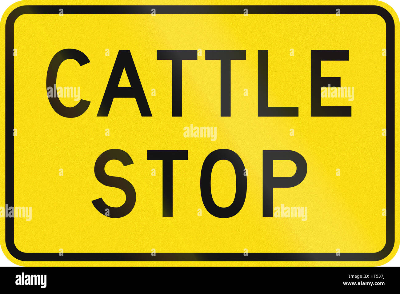 Cattle stop sign hi-res stock photography and images - Alamy