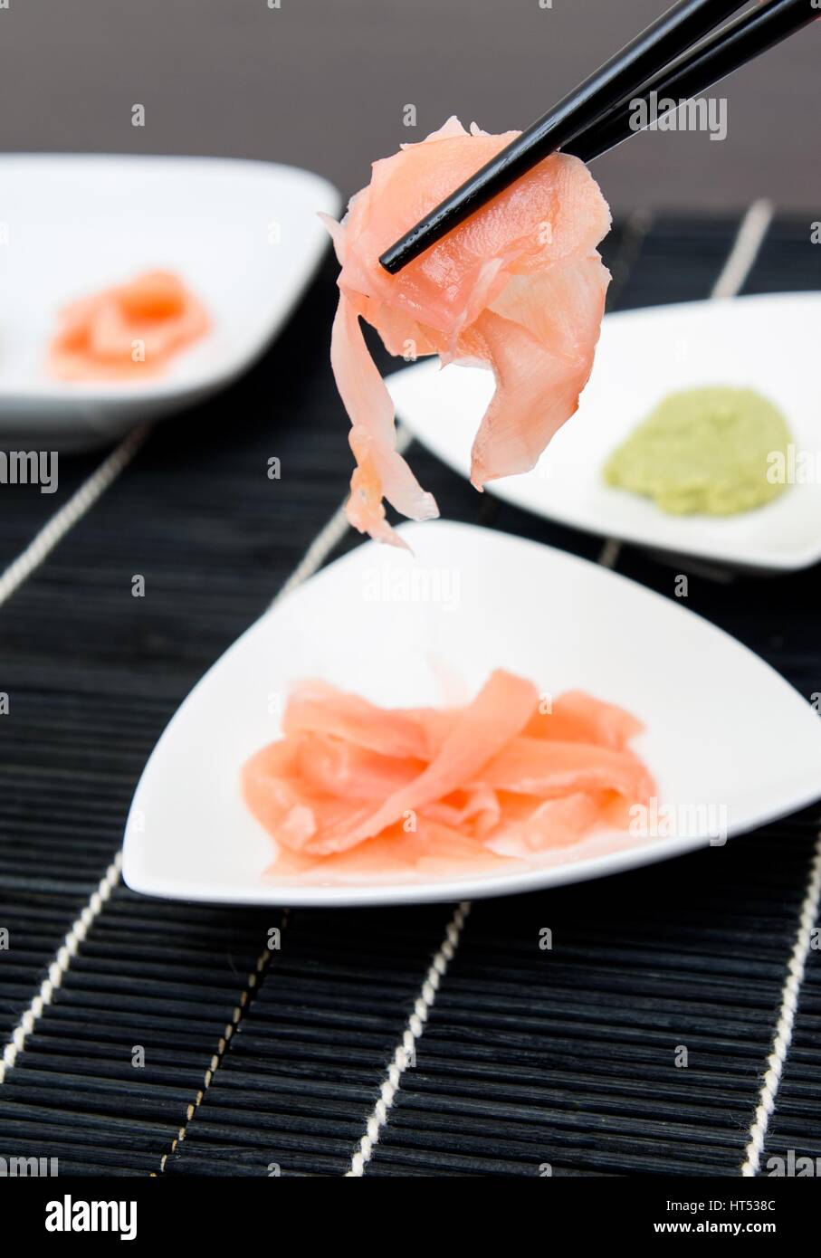 Ginger and sticks composition Stock Photo - Alamy