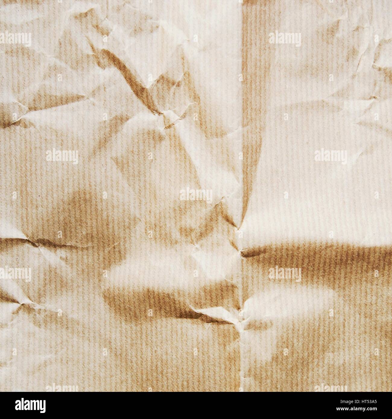 Creased craft paper texture Stock Photo - Alamy