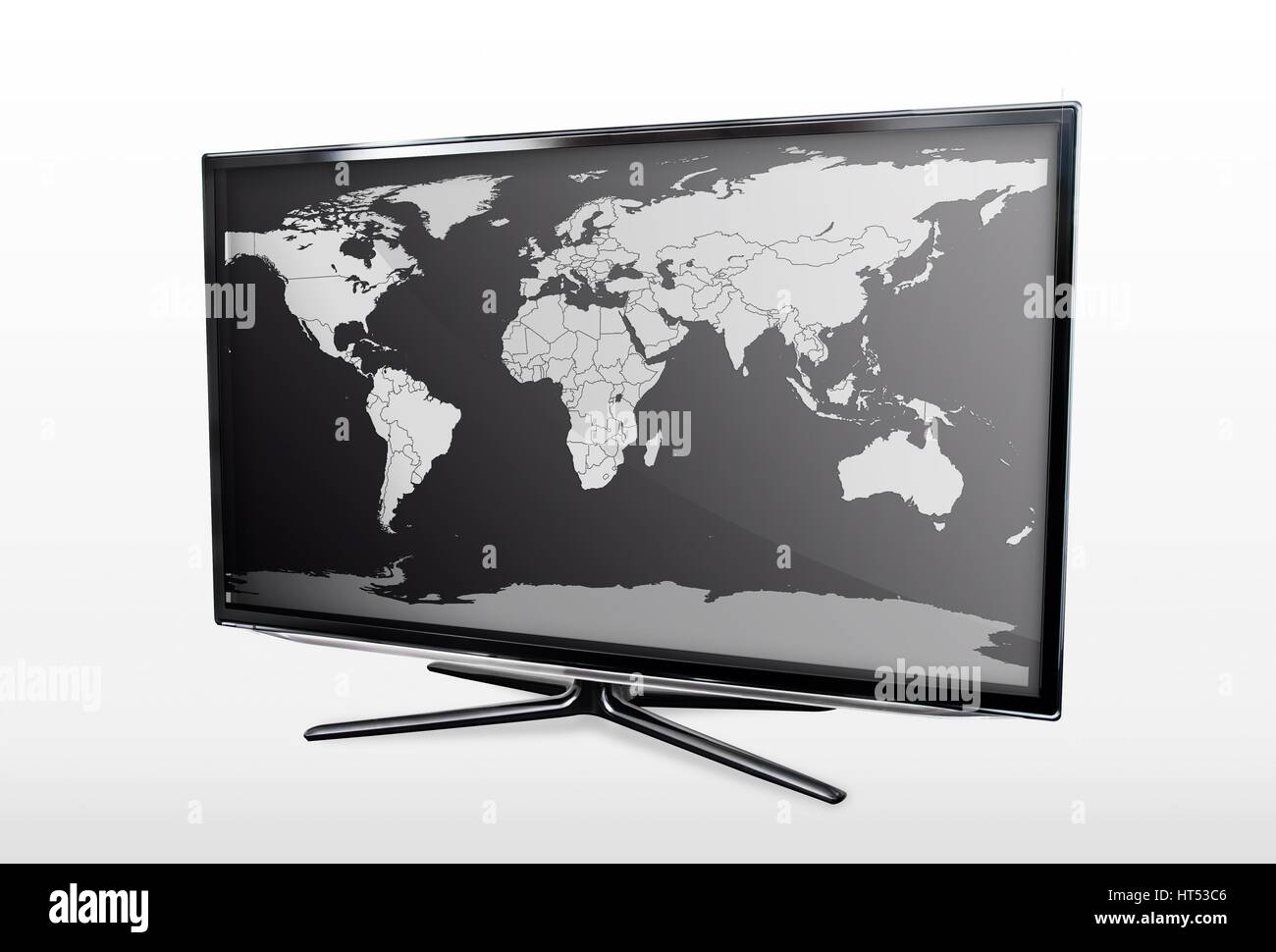 Digital screen map hi-res stock photography and images - Alamy