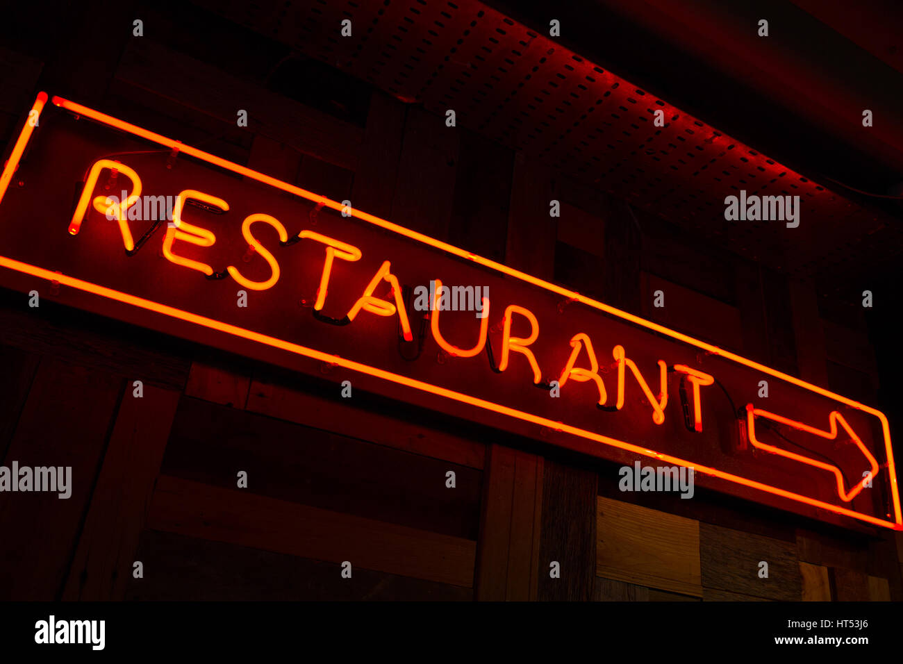 Fluorescent restaurant sign High Resolution Stock Photography and ...