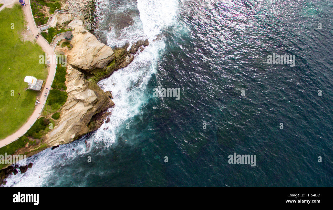 California Coast from above Stock Photo - Alamy