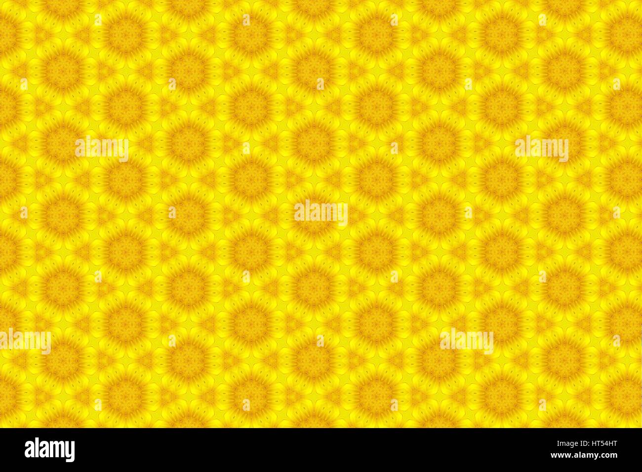Abstract yellow sunflower pattern background Stock Photo - Alamy