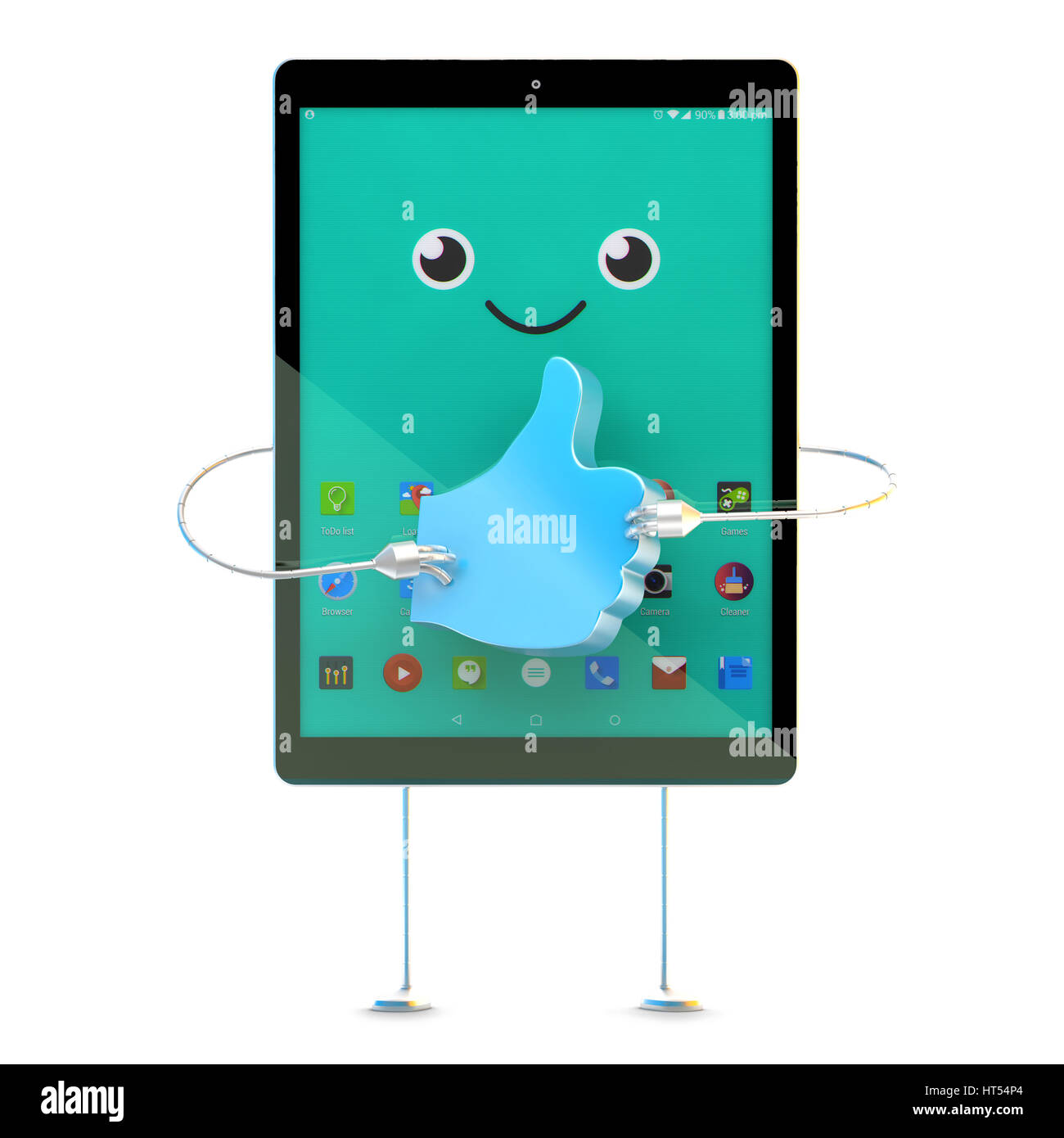 Cartoon computer mascot hi-res stock photography and images - Alamy