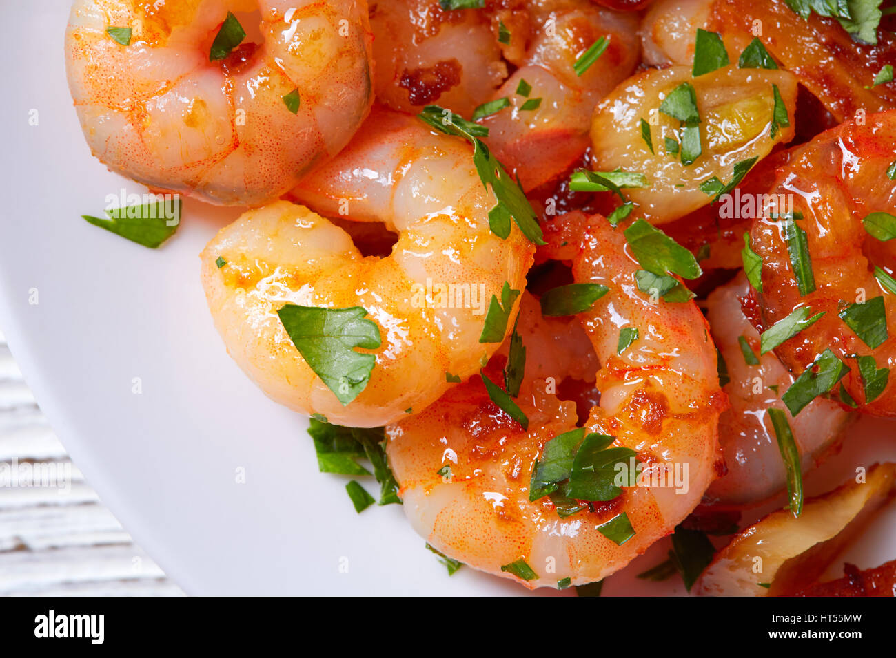 Garlic shrimp pinchos tapas from Spain gambas al ajillo Stock Photo - Alamy