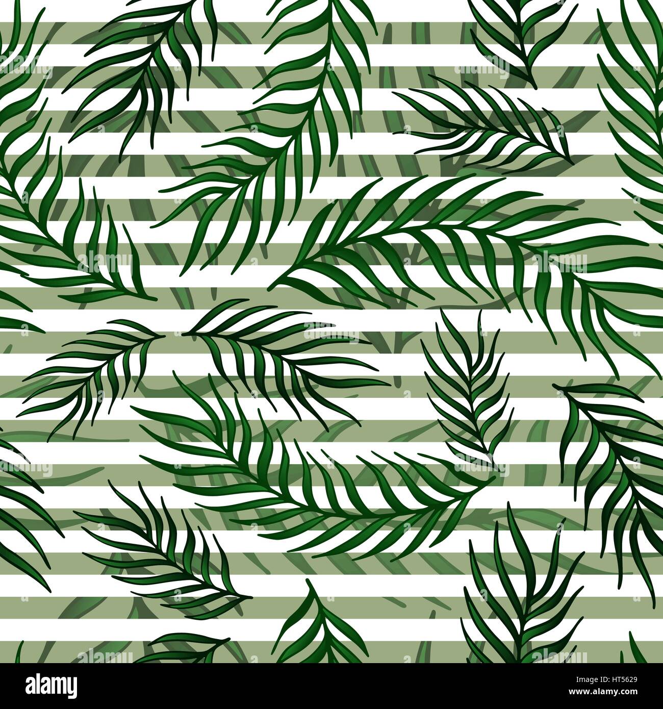 Seamless palm leaf pattern hi-res stock photography and images - Alamy