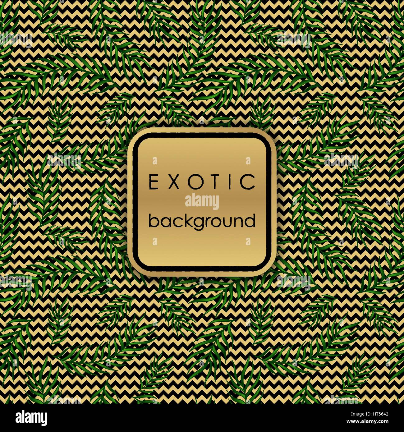 Seamless exotic pattern with palm leaves Stock Vector Image & Art - Alamy