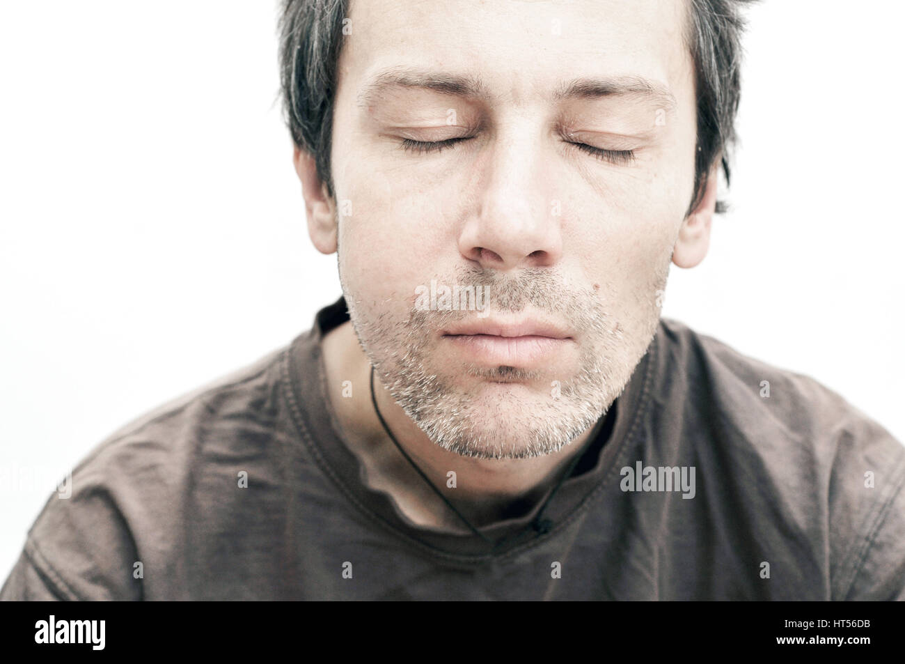 Young man suffering from toothache, teeth pain, swollen face Stock ...