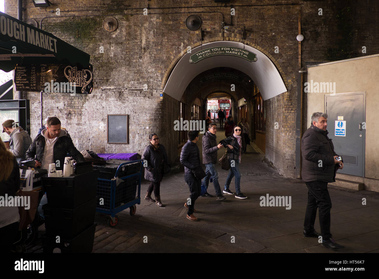 Scenes inside Borough Market at London Bridge in London England Stock ...