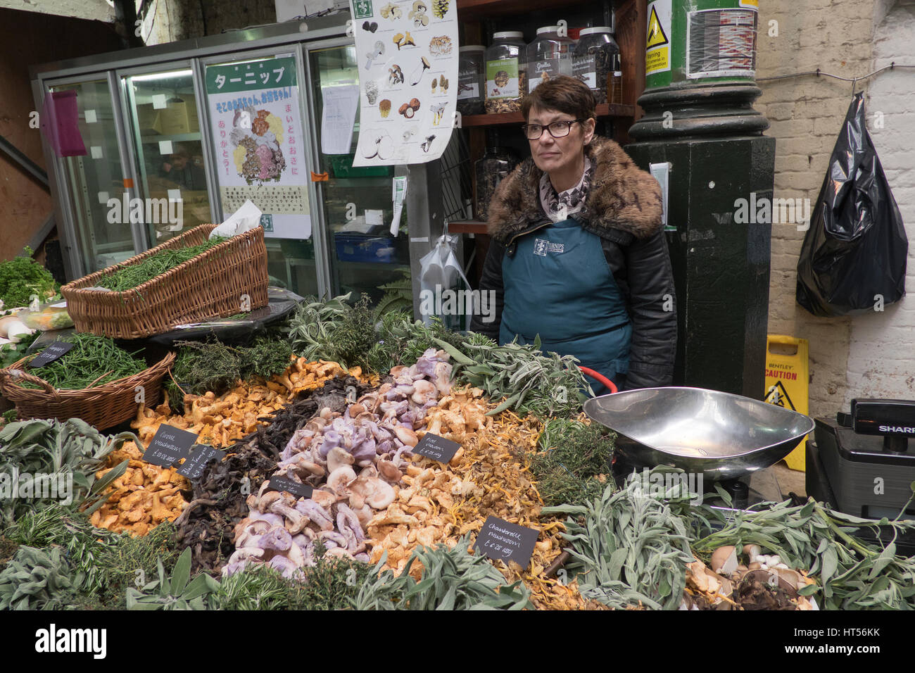 Scenes inside Borough Market at London Bridge in London England Stock ...